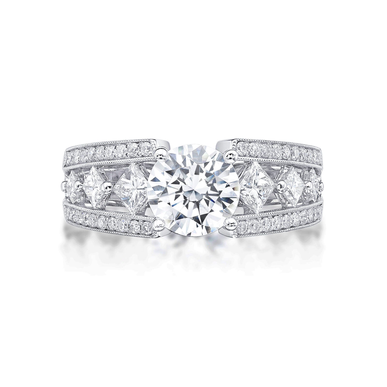 Bijou Round Brilliant Engagement Ring – Stefan Diamonds