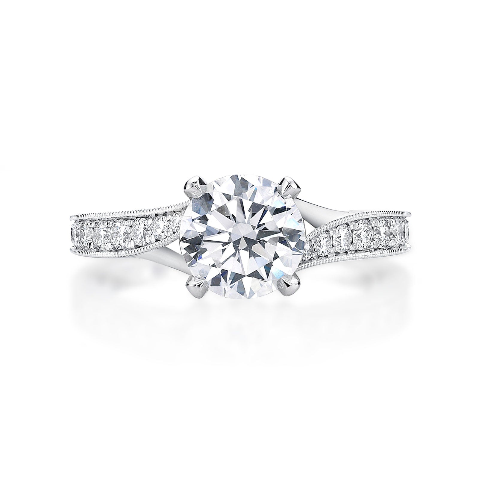 Anna Round Brilliant Engagement Ring – Stefan Diamonds